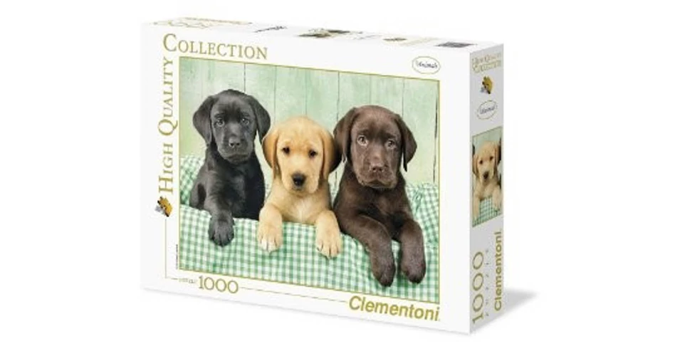 Clementoni 1000 db-os puzzle - Három labrador kölyök -Játékváos