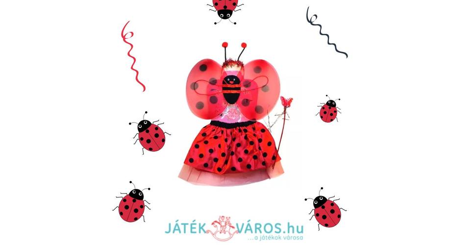 Katica farsangi jelmez szett tüll szoknyával 4 részes-Játékváos